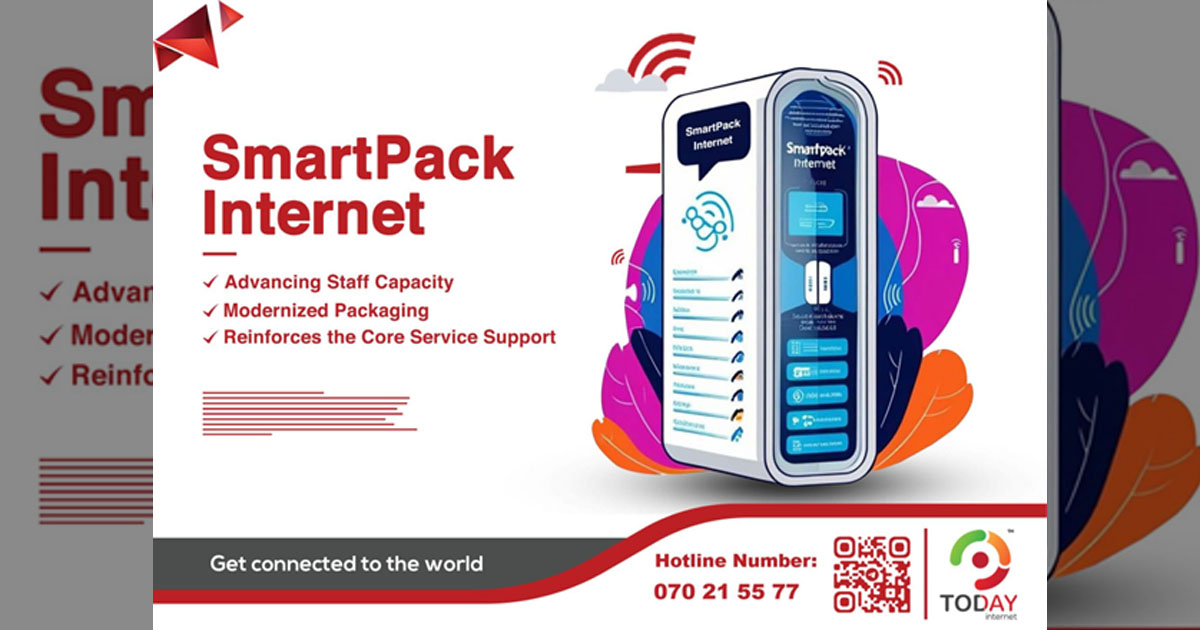 ក្រុមហ៊ុន TODAY internet បានដាក់ដំណេីរការកម្មវិធី SmartPack Internet ...