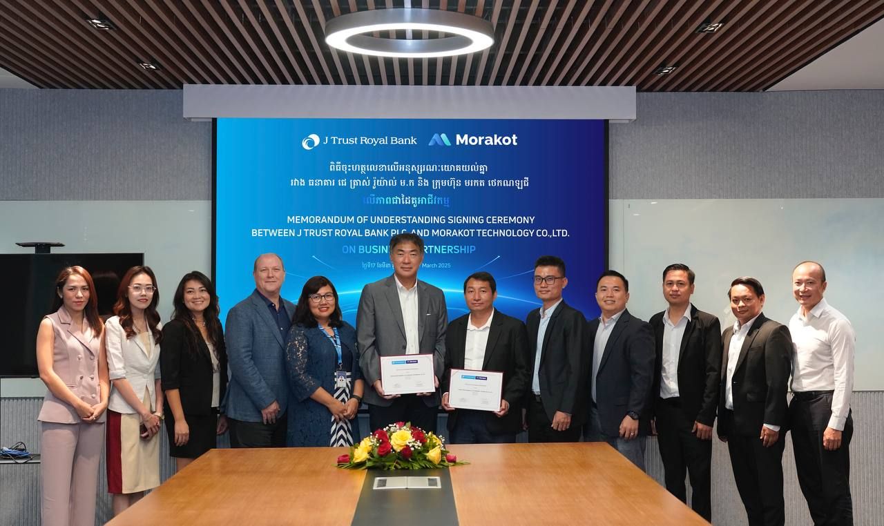 ធនាគារ ជេ ត្រាស់ រ៉ូយ៉ាល់ និងក្រុមហ៊ុន Morakot Technology ...