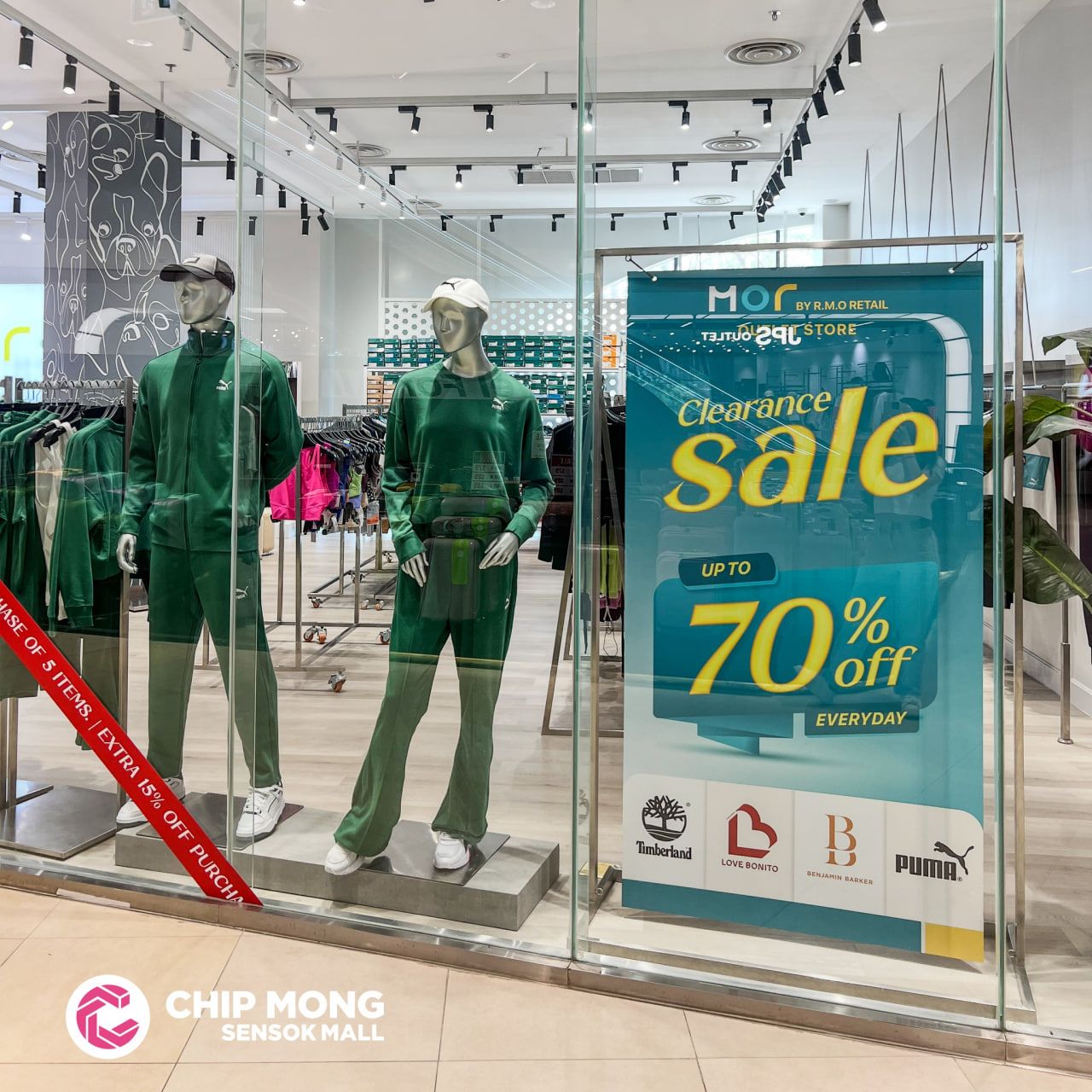 ហាង MOR Outlet Store ប្រកាសលក់បញ្ចុះតម្លៃ ៧០ ភាគរយលើប្រេនល្បីៗ ៤ ...