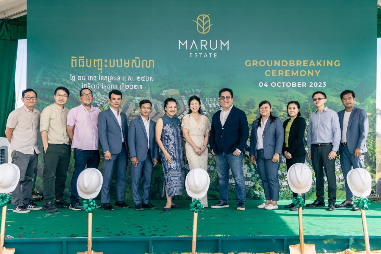 ពិធីបើកការដ្ឋានសាងសង់ជាផ្លូវការគម្រោង Marum Estate ...