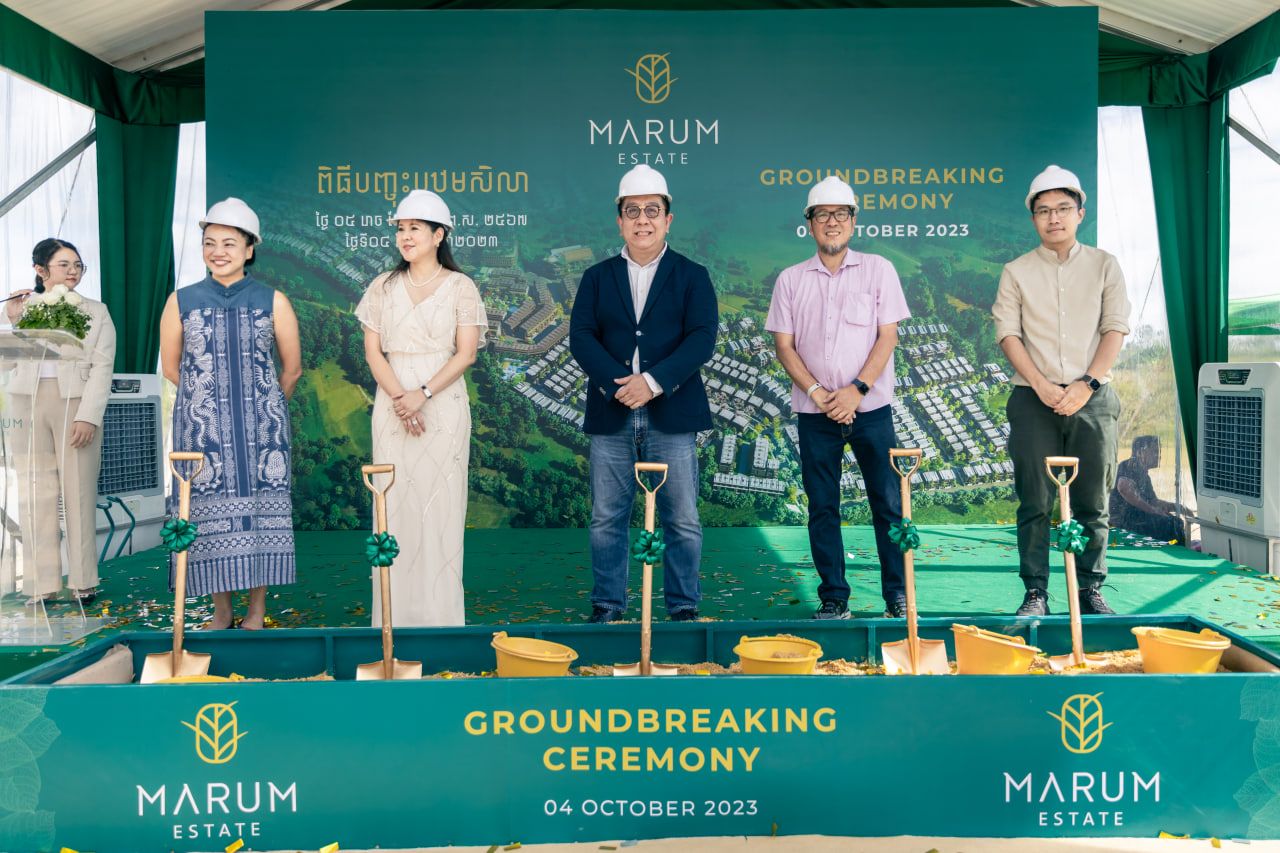 ពិធីបើកការដ្ឋានសាងសង់ជាផ្លូវការគម្រោង Marum Estate ...