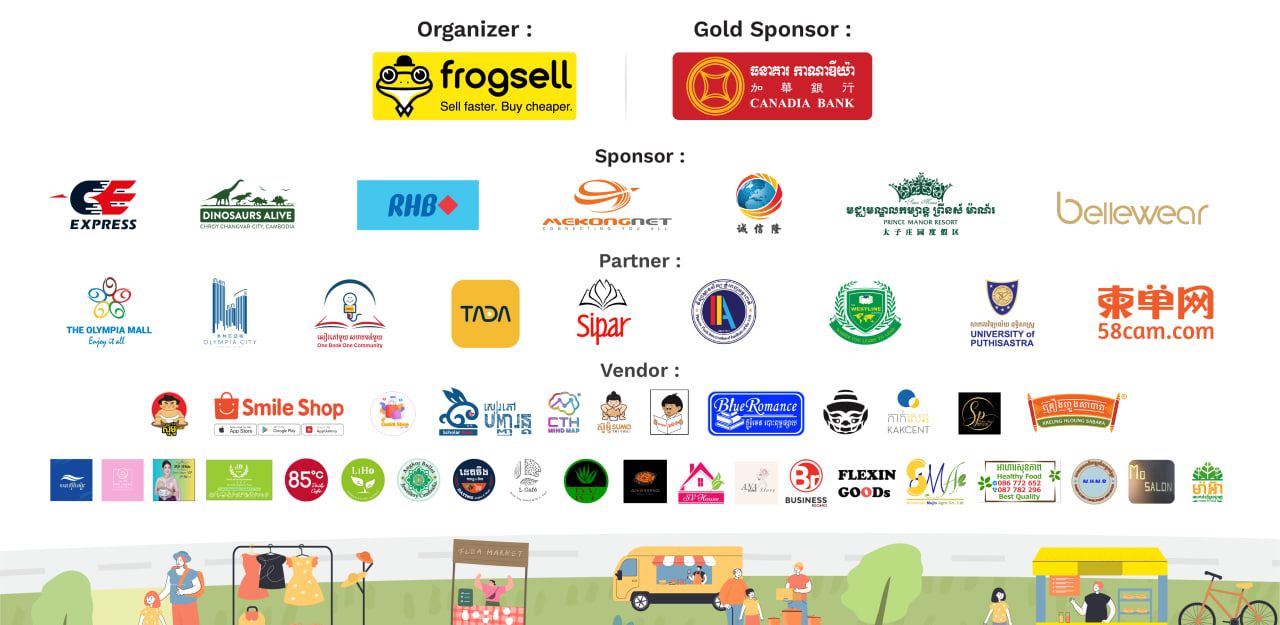 ចុះឈ្មោះឥលូវនេះ ចែក 3333 កាដូ និងទិញទំនិញ 1$1$ ក្នុងពិព័រណ៌flea market ...