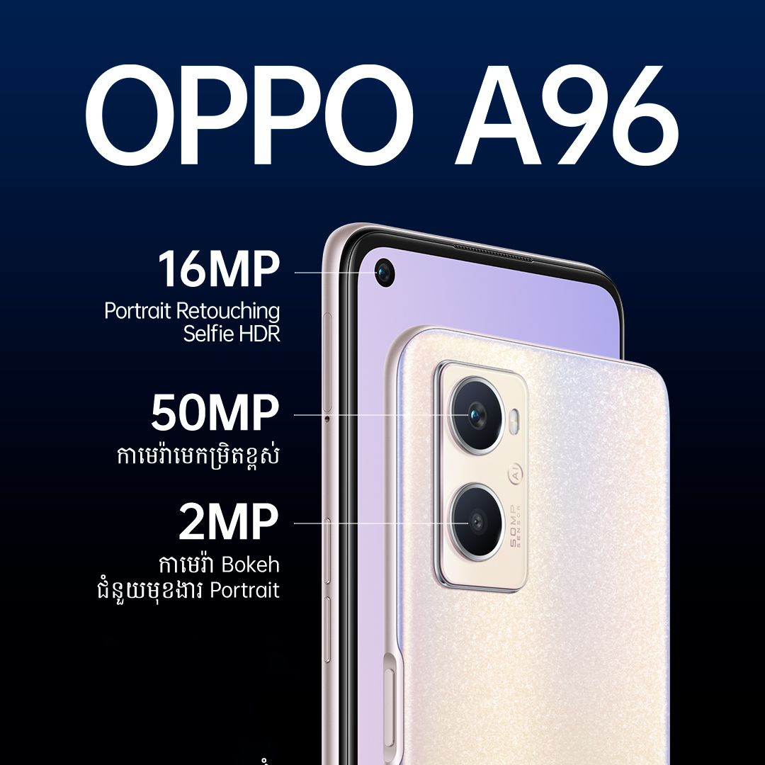 ប្រសិនបើអ្នកមានលុយក្រោម $300 តើអ្នកគួរសម្រេចចិត្តទិញទូរស័ព្ទ OPPO A96 ...